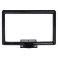 Black Plastic Sign Frames With Wedge Base - 11"L x 7"H