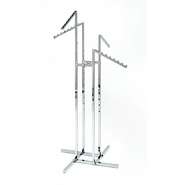 4 Way Clothing Rack Slant Arm