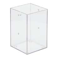 Dispense-Rite® Acrylic Insert Straw Holder - 4"L x 4"D x 6 1/8"H