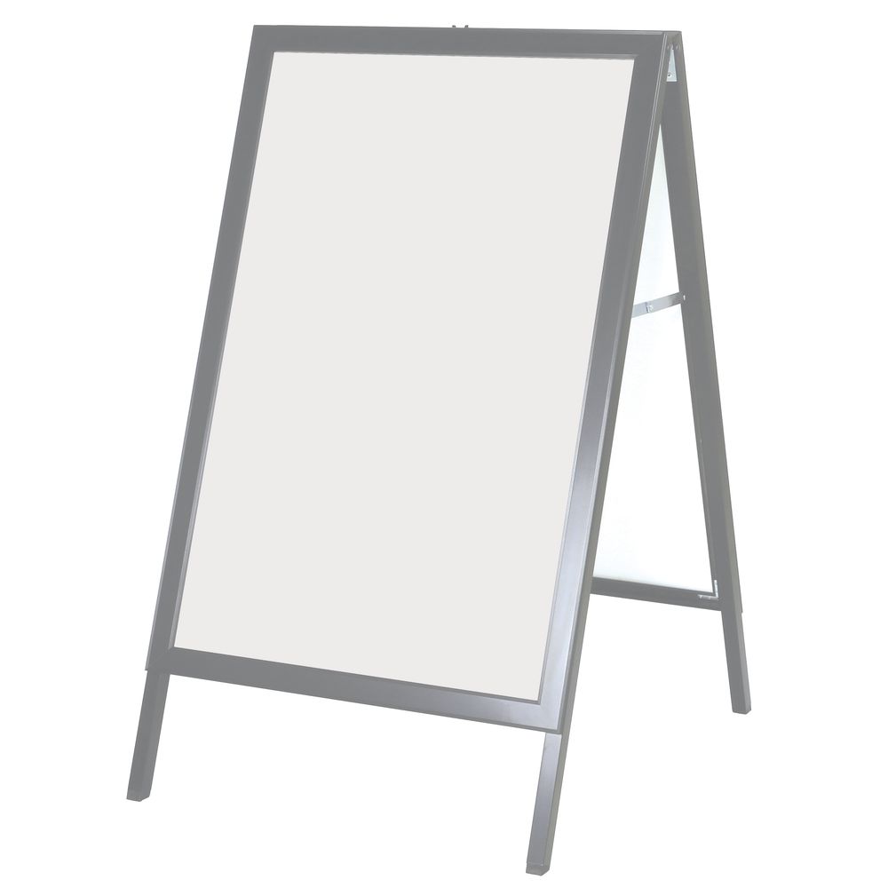 Silver Aluminum A-Frame Sign Holder - 44"H