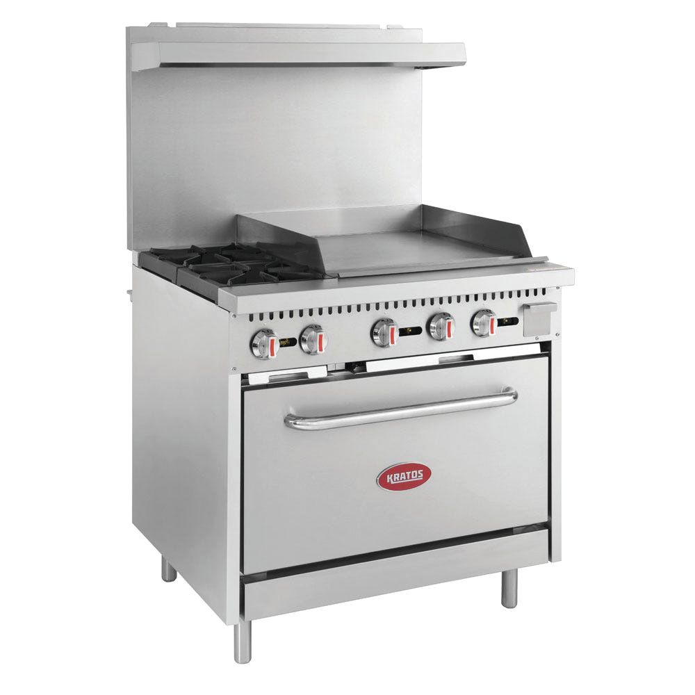 Kratos 29Y-047-NAT 2 Burner 36" Gas Range, With 24" Griddle and 1 ...