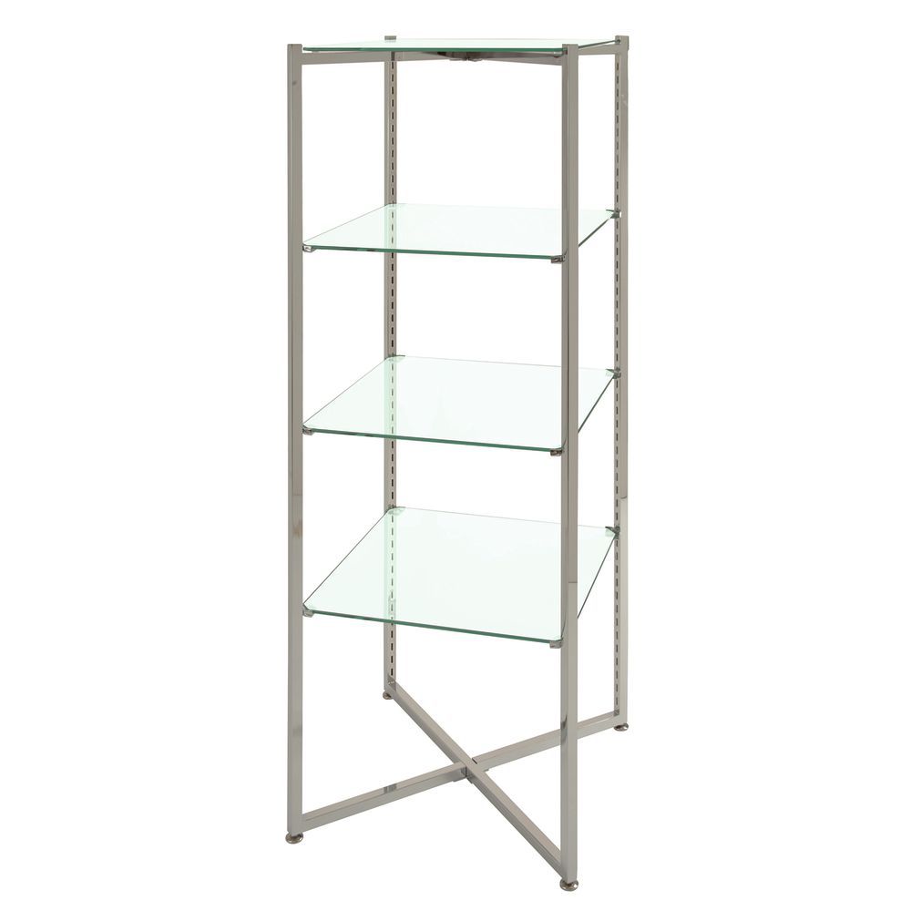 52in.H Folding Glass Tower