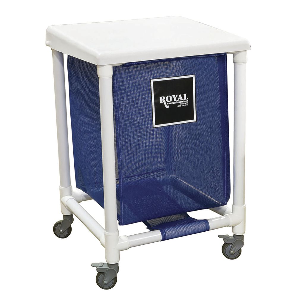 Single Blue Plastic Hamper - 24 Gal