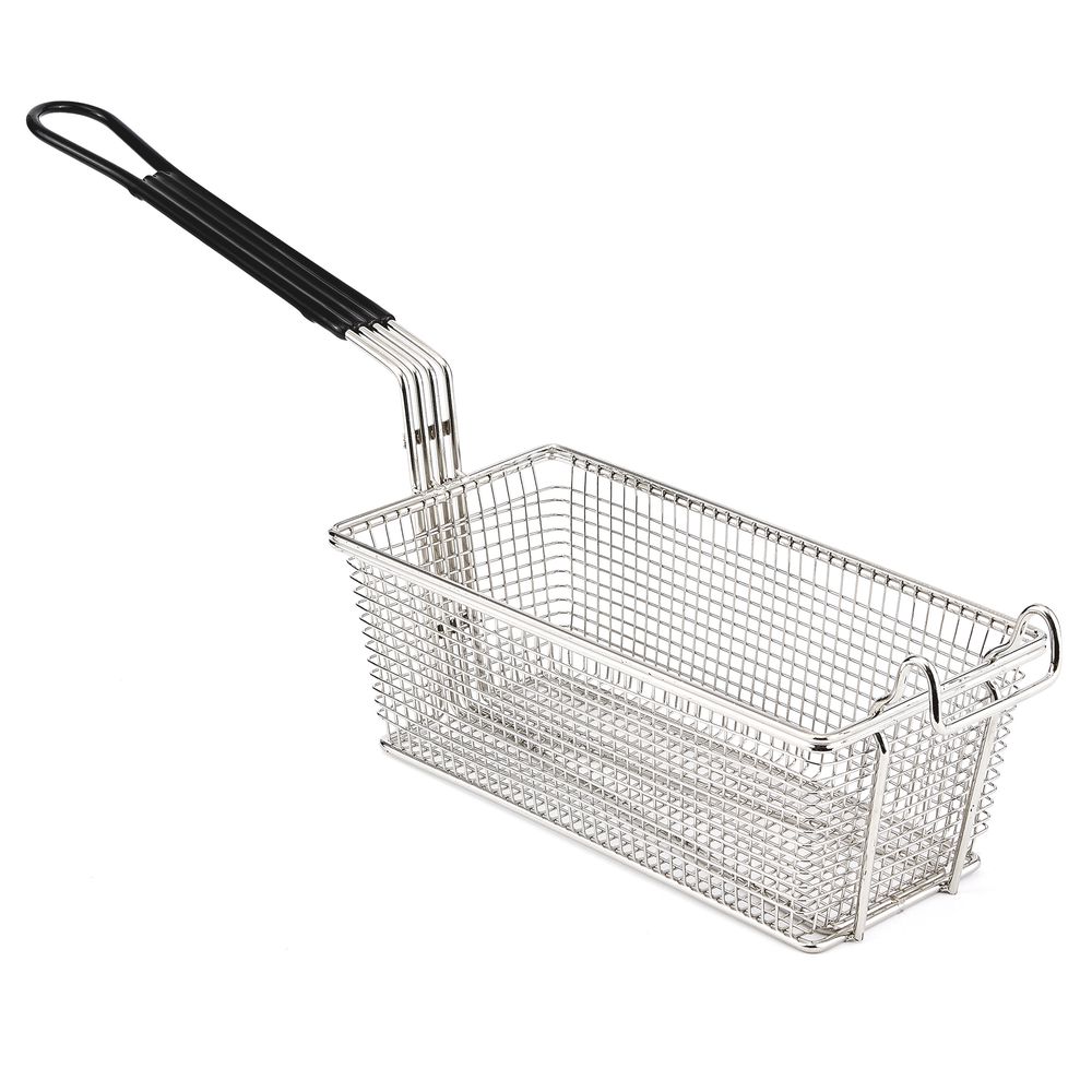 Value Series FBR-11571 Black Handled Nickel Plated Fry Basket - 11"L x ...