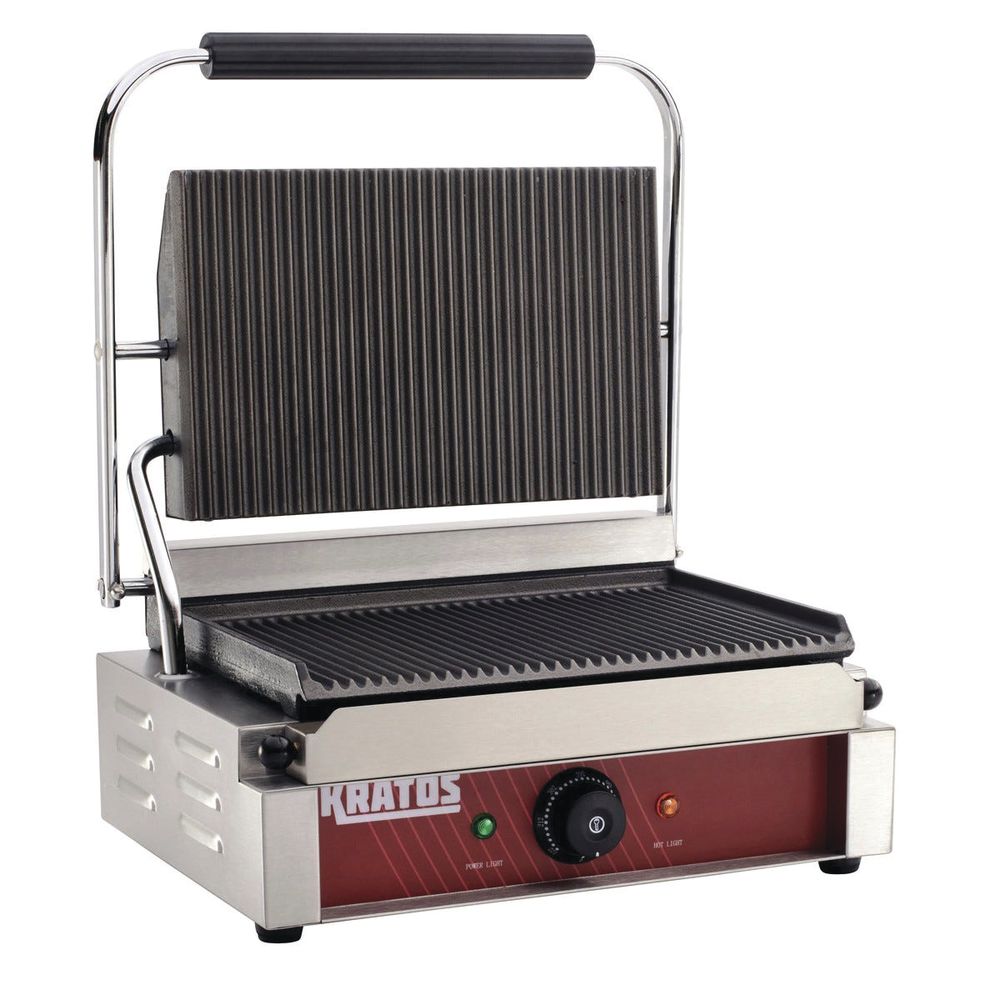 Waring Italian-Style Panini Grill Double - 18 3/4"L x 15 1/2"W x 9 1/4"H
