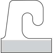 Do-It Corp. Clear Plastic Product Hanging Tabs - 1 1/2"L x 1 5/8"H