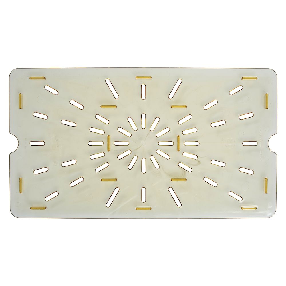 Cambro X-Pan™ and H-Pan™ Full Size Amber Plastic High Heat Drain Shelf