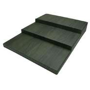 Delfin 3-Step 10"/10"/10" Split Black Birch ABS Case Riser - 24"L x 30 ...