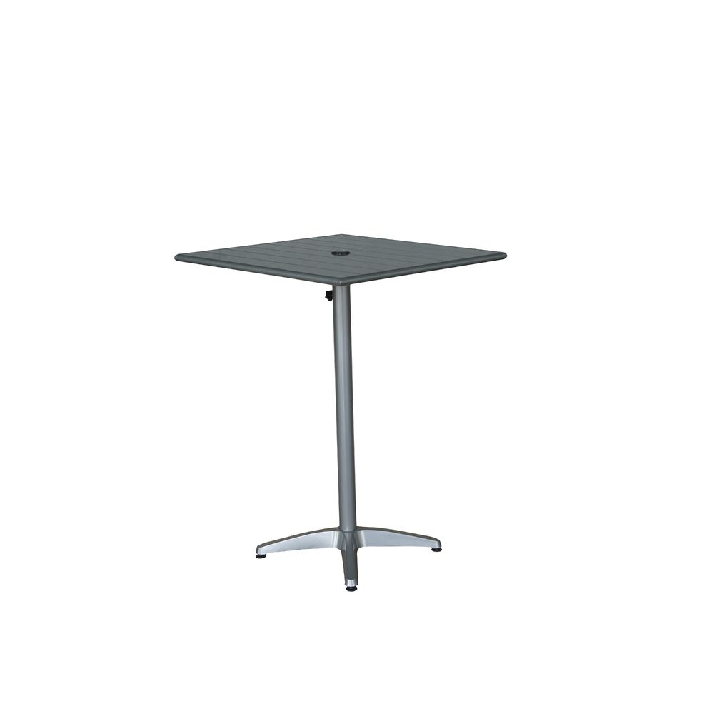 CenPro 32Q-188 Bar Height Outdoor Table With Umbrella Hole and 4 Chairs ...