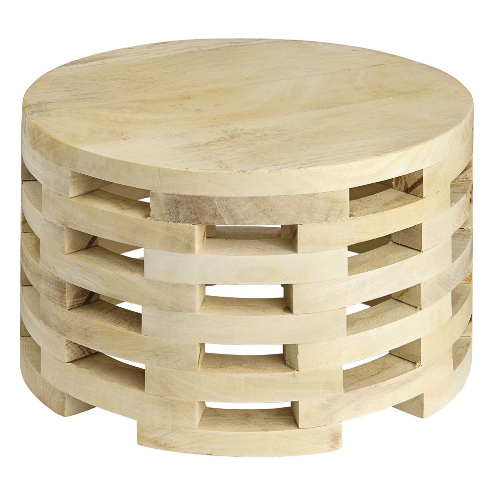 HUBERT® Rift Mango Wood Riser - 12"Lx12"Wx7"H