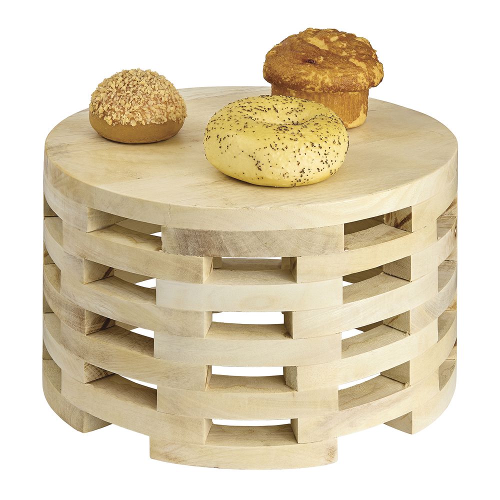 HUBERT® Rift Mango Wood Riser - 12"Lx12"Wx7"H