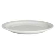 Cambro Classic White Ceramic Plate - 9"Dia x 1"H