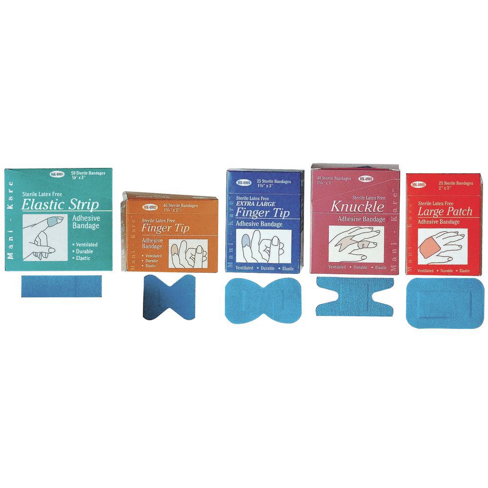 San Jamar Blue Cloth Bandage Combo Kit