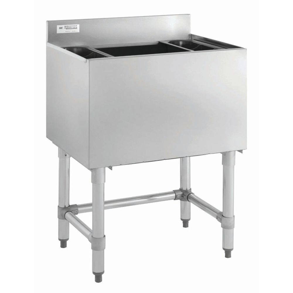 Kratos 32L-006 Underbar Ice Bin With Bottle Holders, 119 Lb Capacity ...