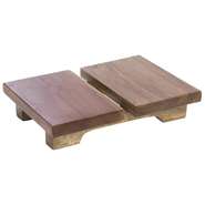 HUBERT® Rectangular Wood Pallet Riser - 12"L x 8"W x 2 1/2"H