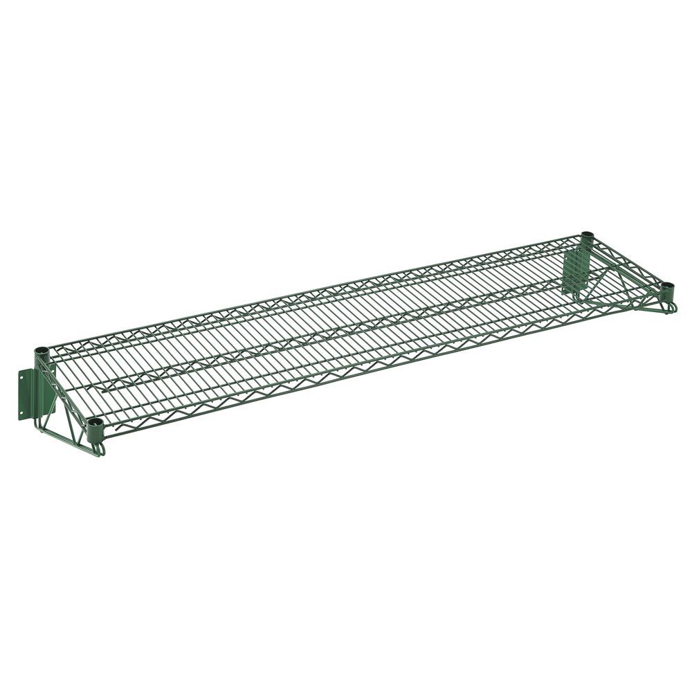 Kratos 18"x48" Green Epoxy Wire Wall Mount Shelf