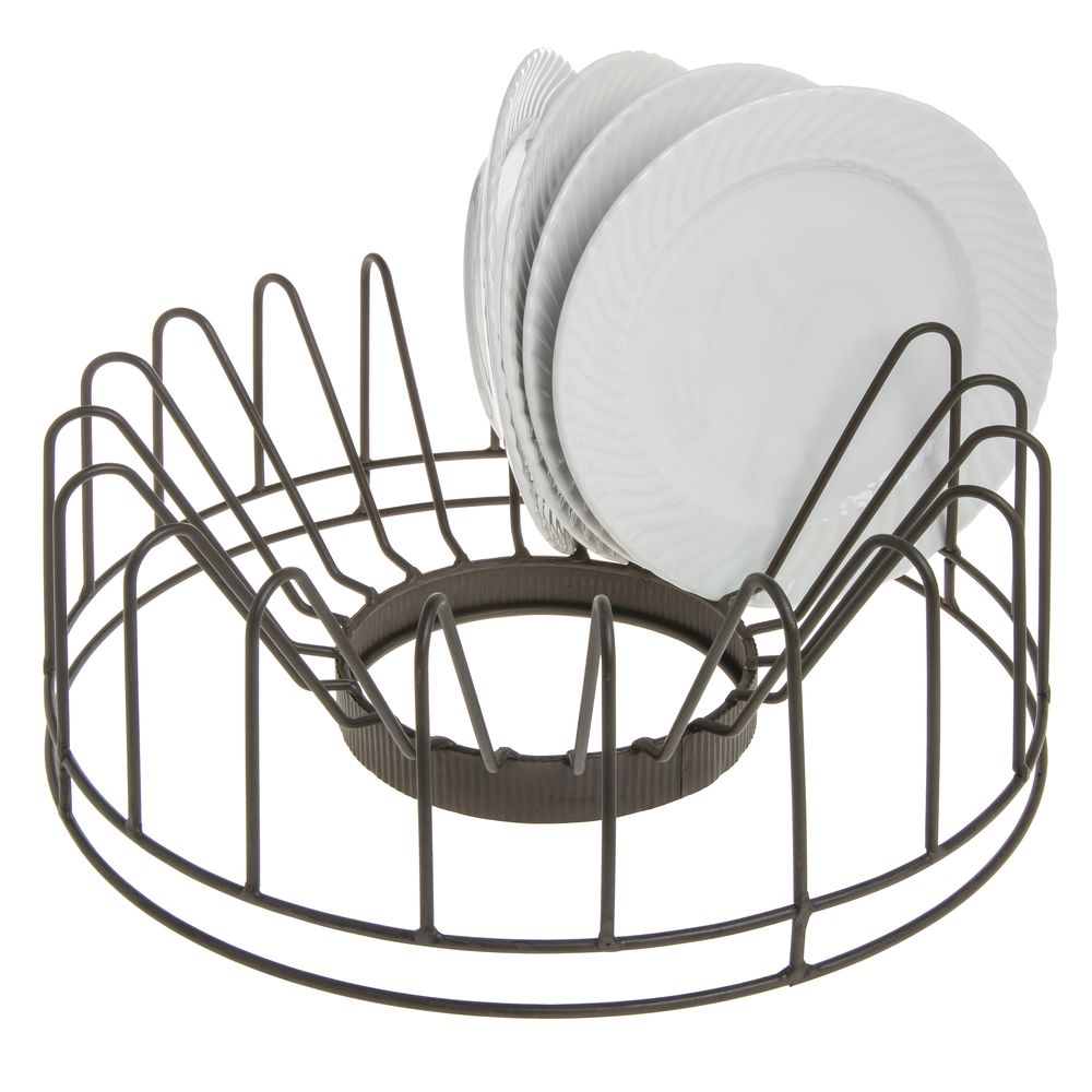 Round Metal Plate Rack