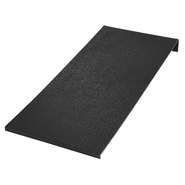 Expressly Hubert® 1-Step ABS Deli Riser, Black - 26 3/4"L x 12"W x 1"H