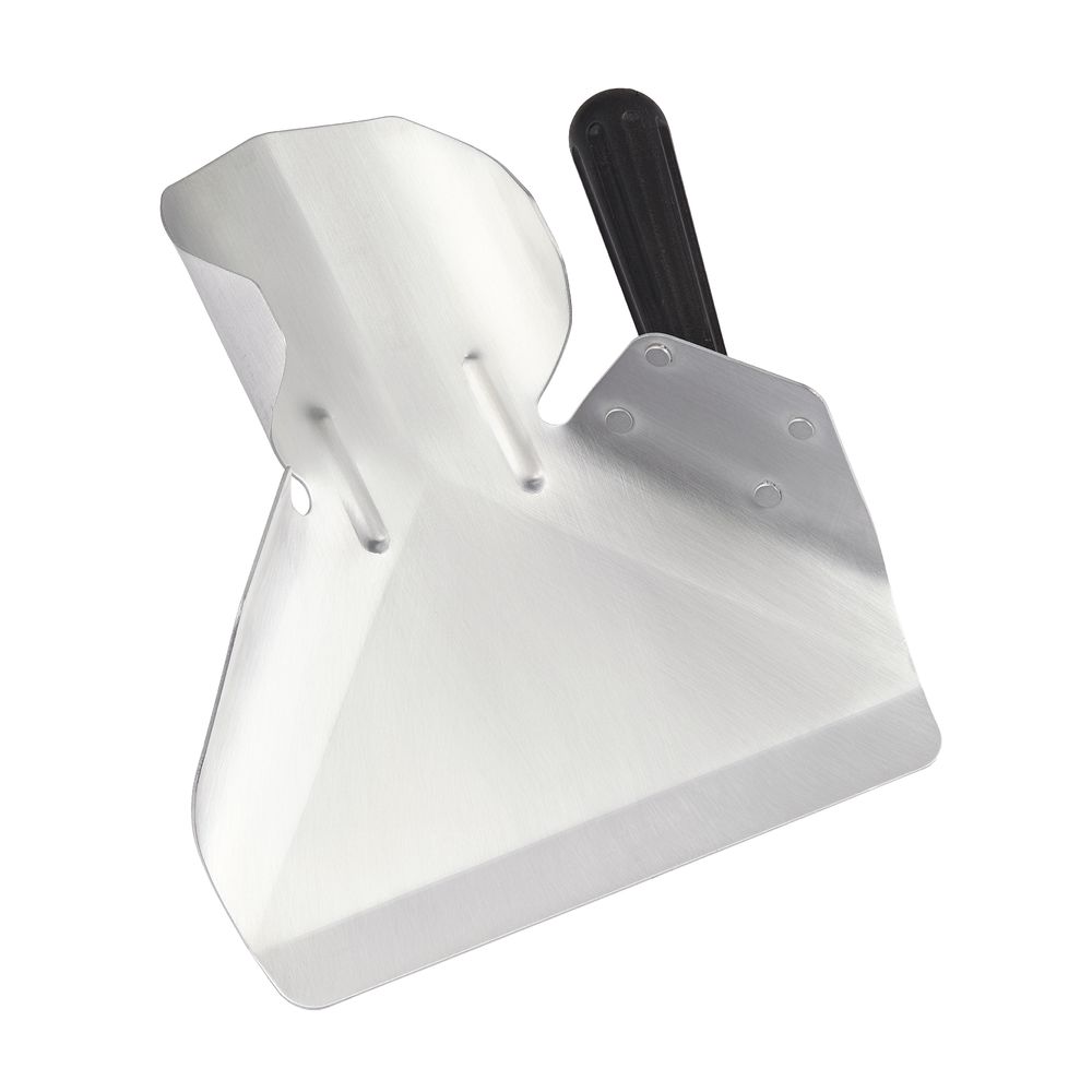 HUBERT®Aluminum Fry Scoop with Left-Handed Plastic Handle - 8.86"L x 8. ...