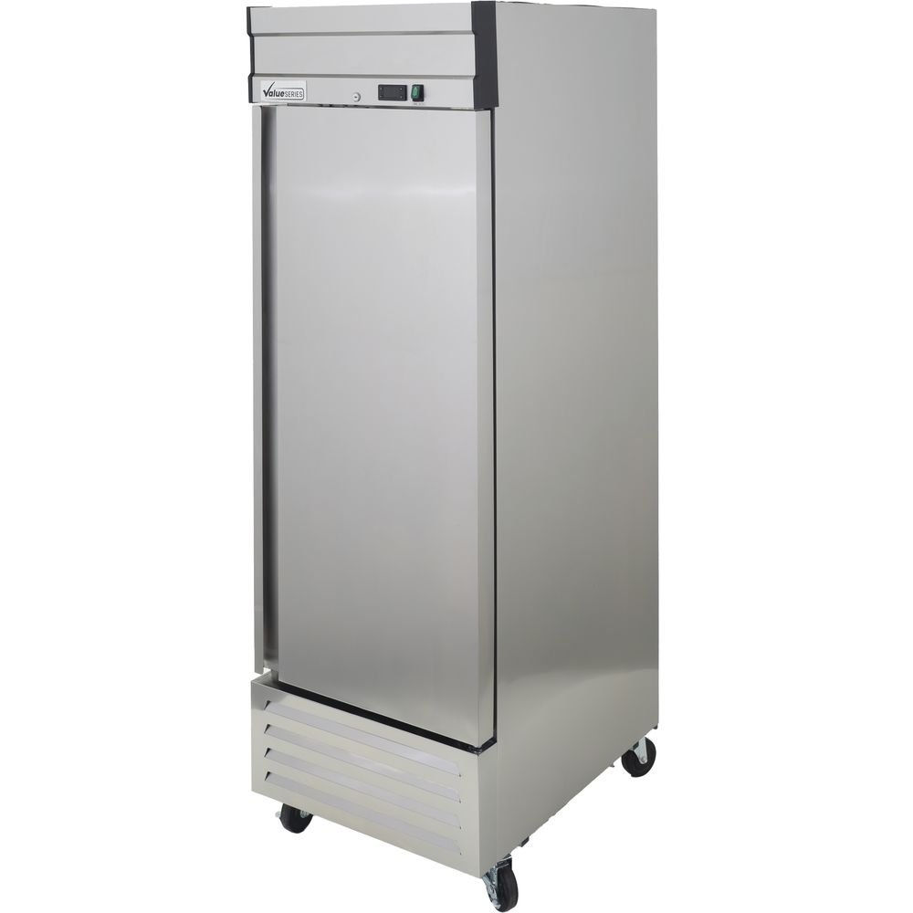 Value Series Commercial Solid Single Door Reach-In Freezer - 27.17"L x ...