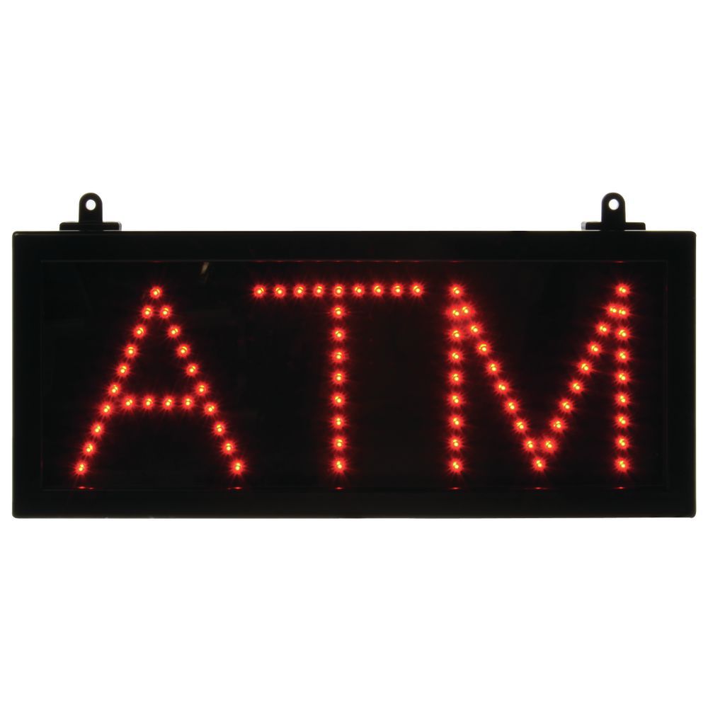 LED ATM Sign is Bright