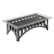 Cal-Mil Mission Style Rectangular Black Metal Chafer Alternative - 22"L ...