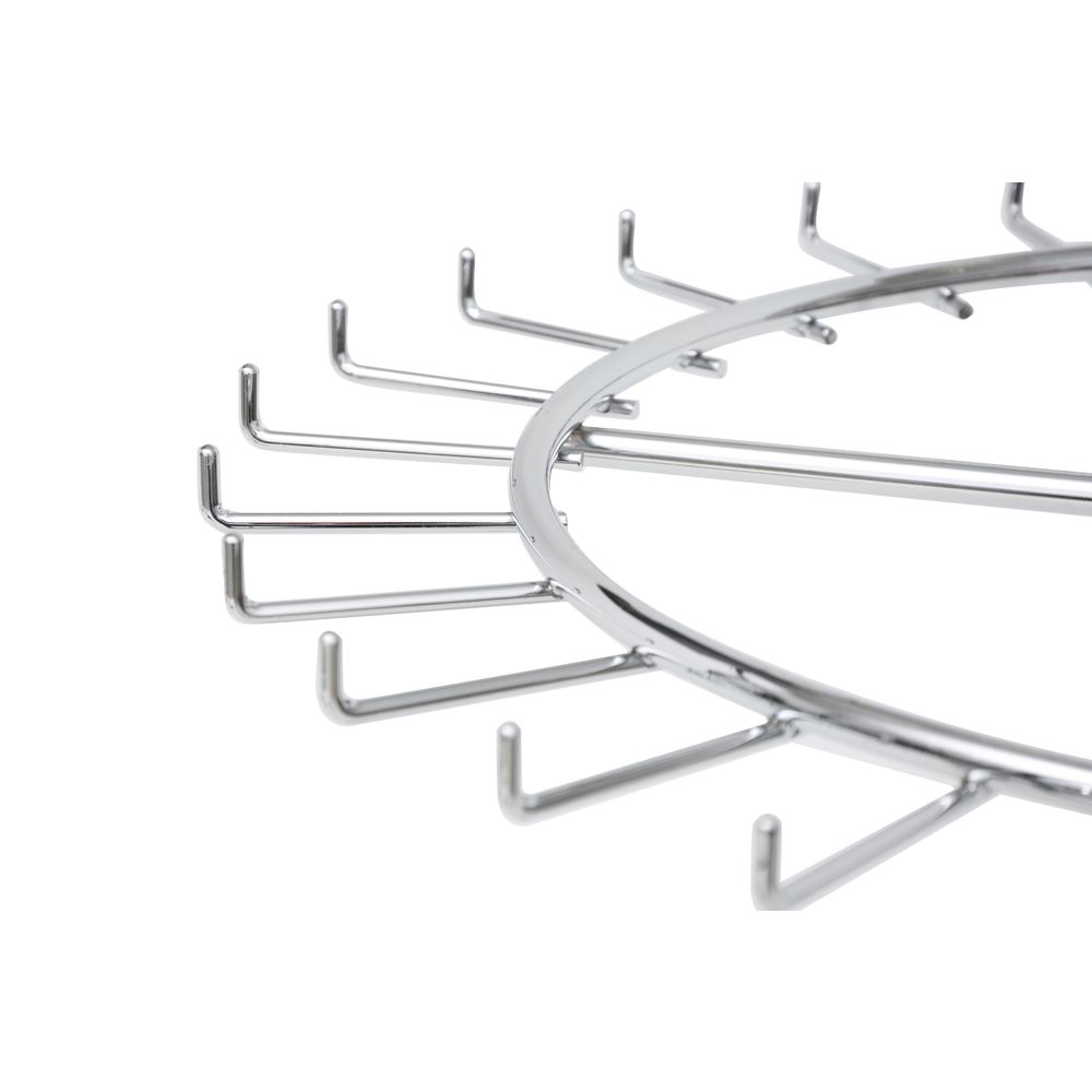 Chrome 2-Tier Revolving Belt Rack, 58"H