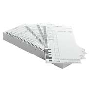 Pyramid 5000 Auto Totaling Time Clock Paper Time Card Pack - 9"L x 3 1/2"H