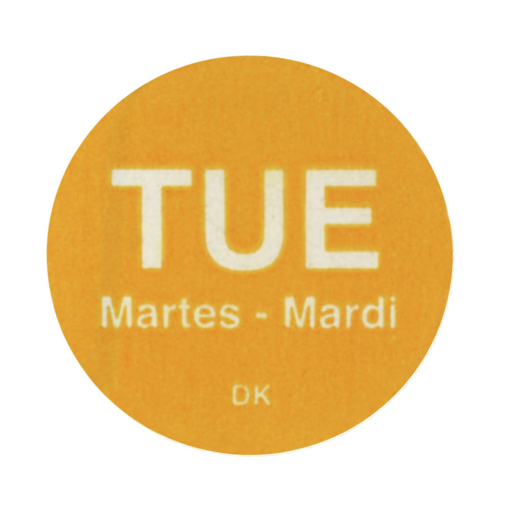 DayMark Tri-Lingual Day Of The Week Rotation Labels Convenience Pack Kit