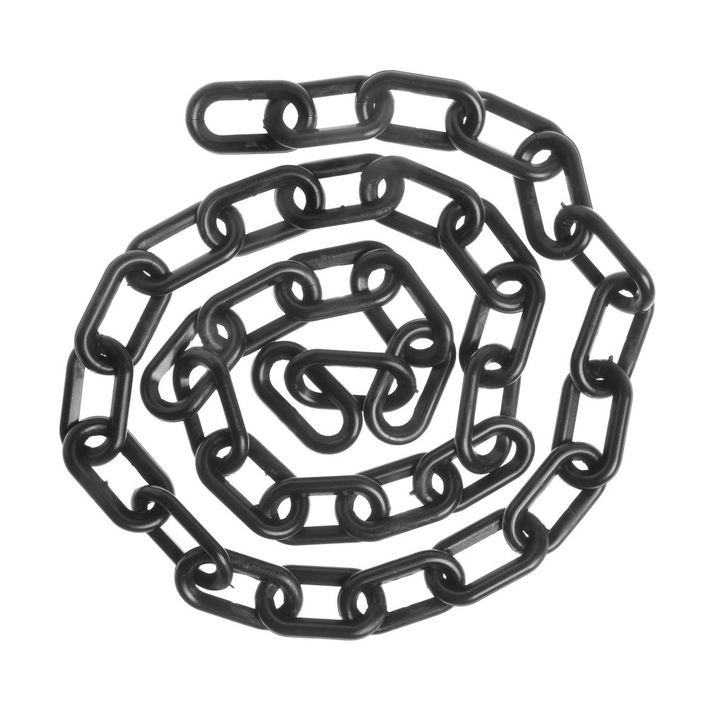 United Visual Products Black Plastic Crowd Control Chain - 72"L