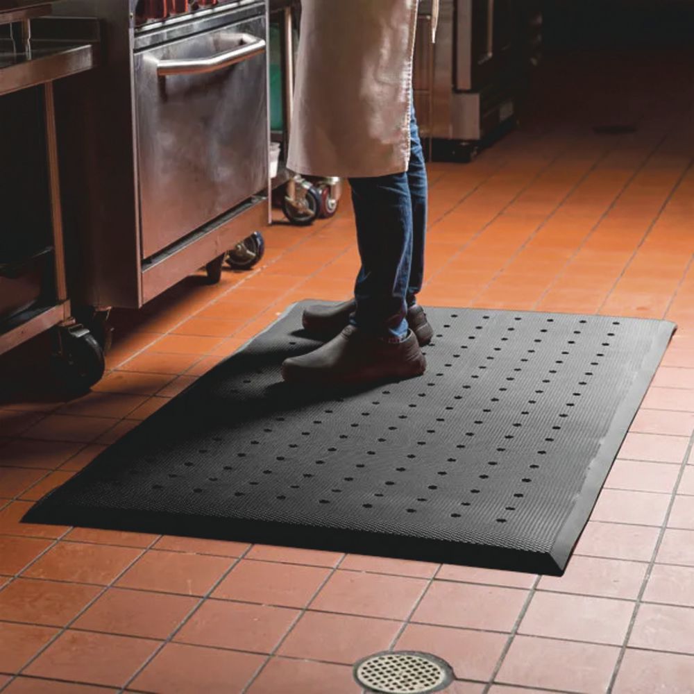 Cactus Mat Black VIP Cloud Anti-Fatigue Rubber Floor Mat with ...