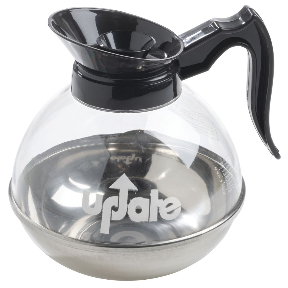 Bunn 64 oz Plastic / Stainless Steel Easy Pour Decanter With Black Handle