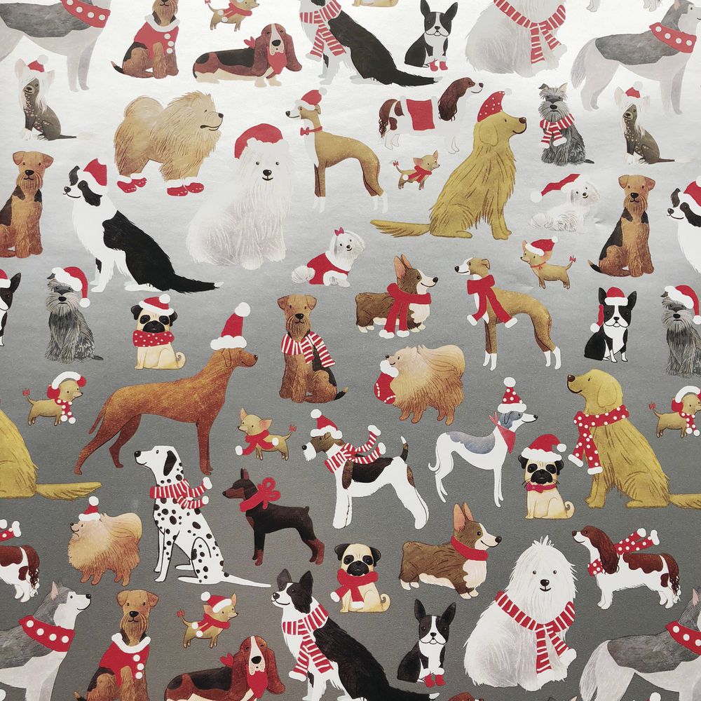 Full Roll Santa's Helper Holiday Gift Wrap, 30"W