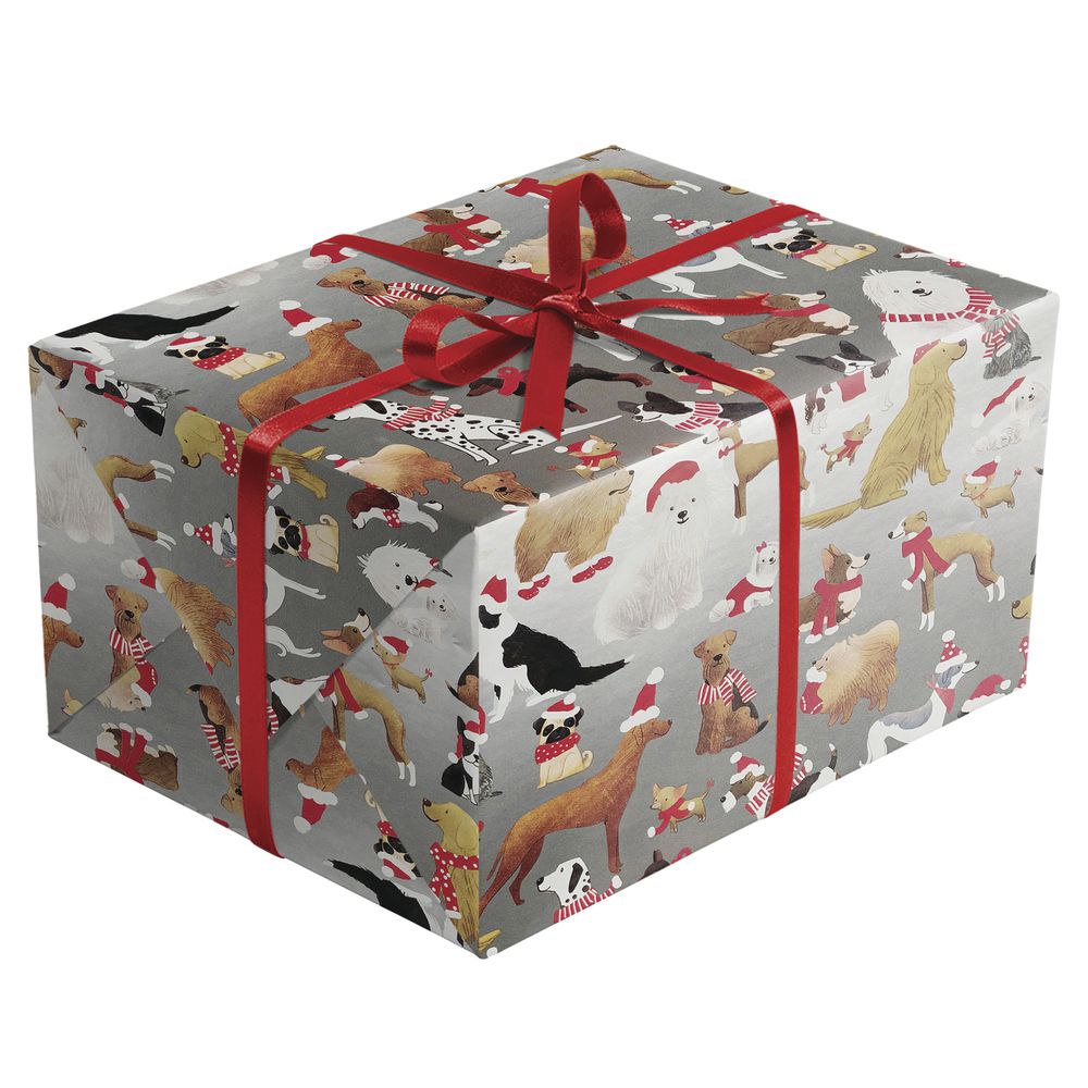 Full Roll Santa's Helper Holiday Gift Wrap, 30"W