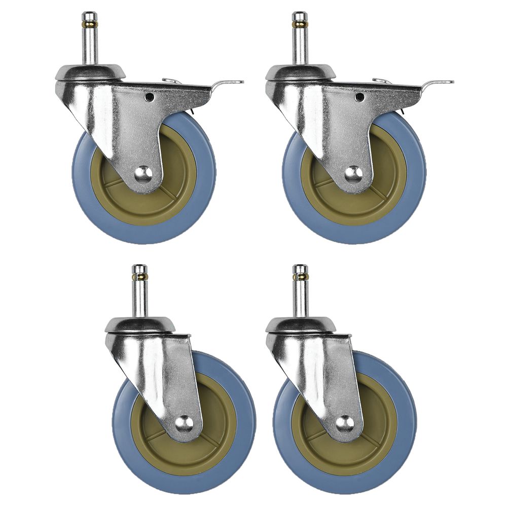HUBERT® 4-Pack Swivel Casters, Black