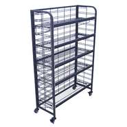 Mobile Merchandisers Black Metal 5-Shelf Display Rack - 36"L x 13"W x 52"H
