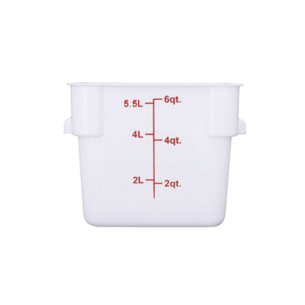 CenPro 29A-050 Square, White, Food Storage Container - 6 Qt