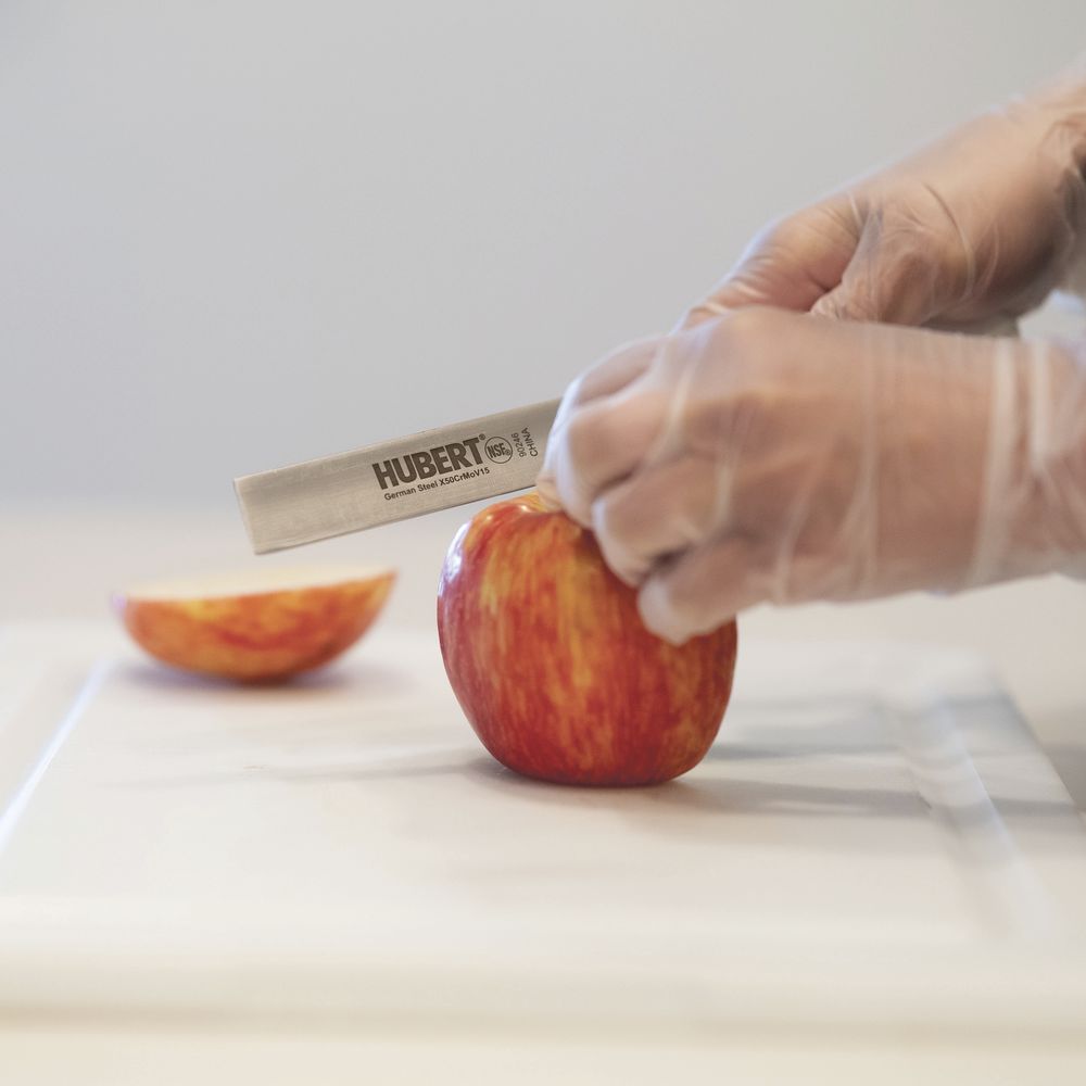 HUBERT® ECO White Handle Produce Knife - 4-1/4" Blade