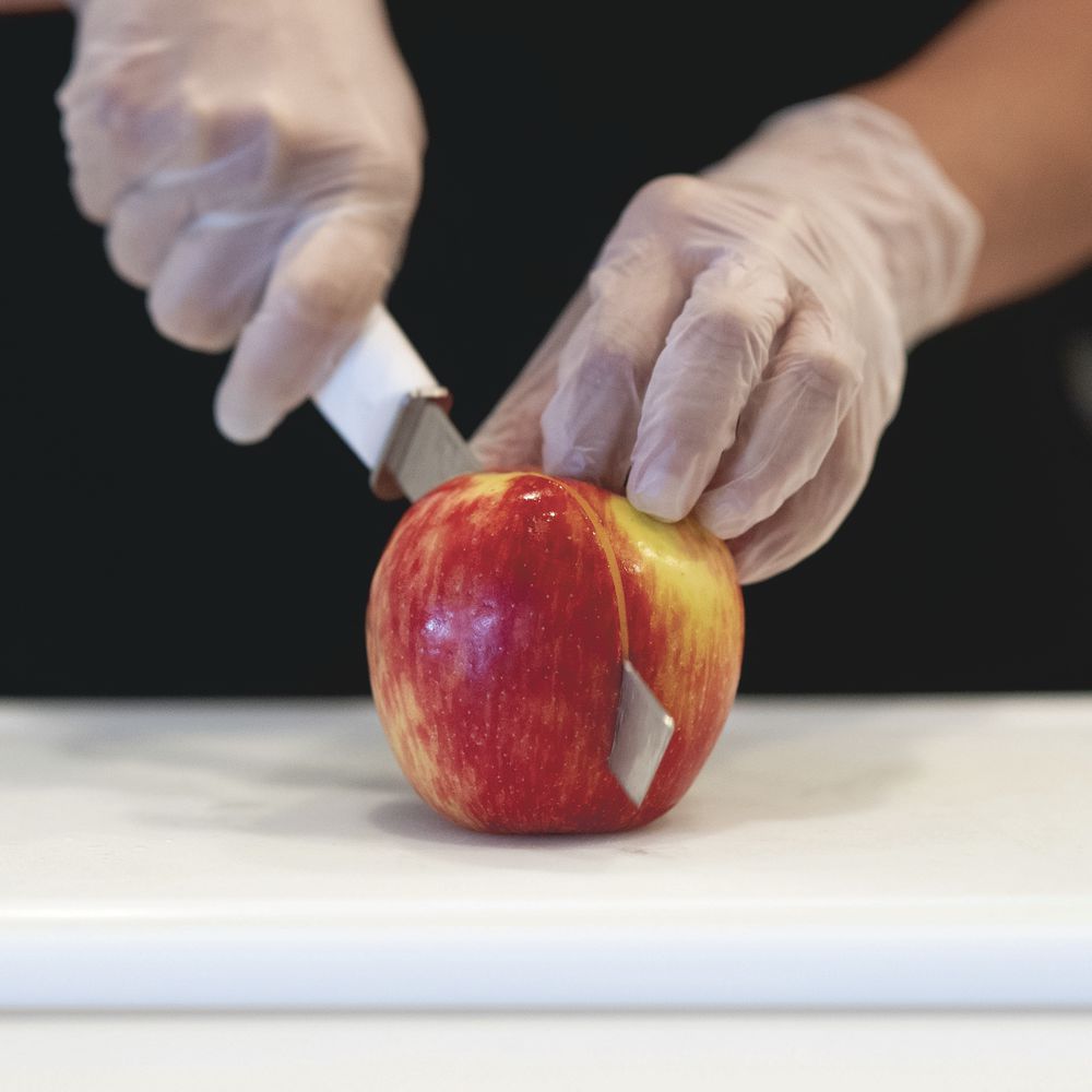 HUBERT® ECO White Handle Produce Knife - 4-1/4" Blade