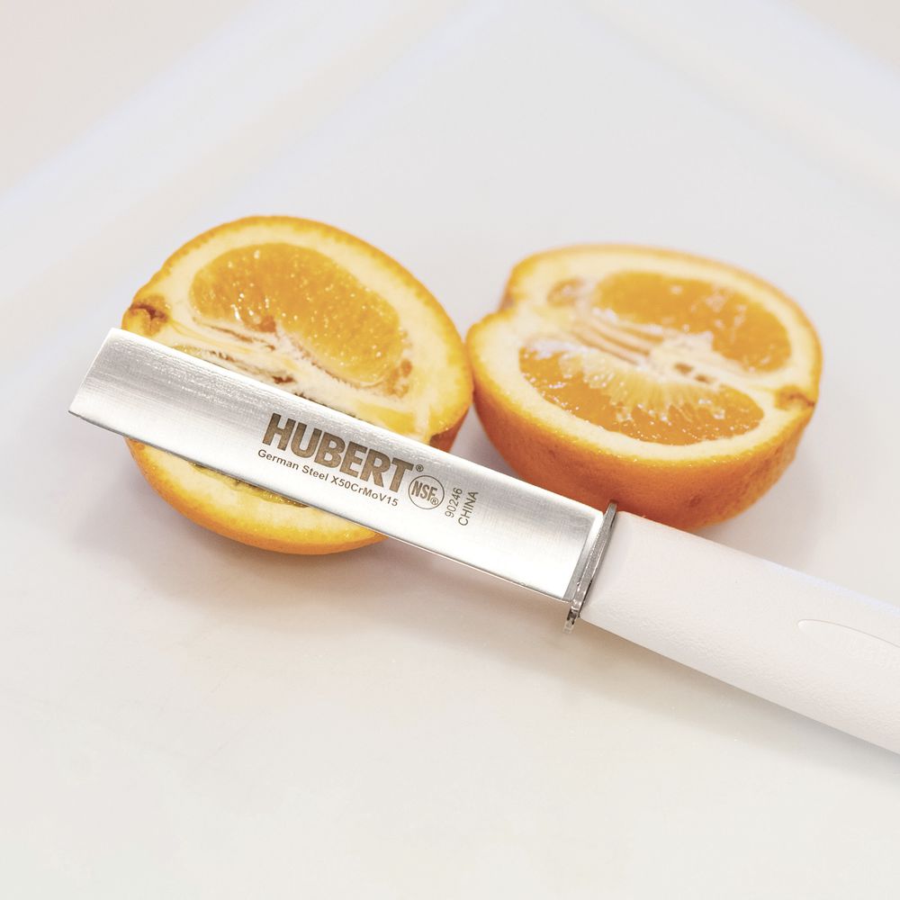 HUBERT® ECO White Handle Produce Knife - 4-1/4" Blade