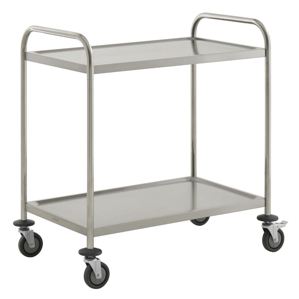 CenPro 32L-032 Stainless Steel 2 Shelf Utility Cart - 33"L x 21"D x 37"H
