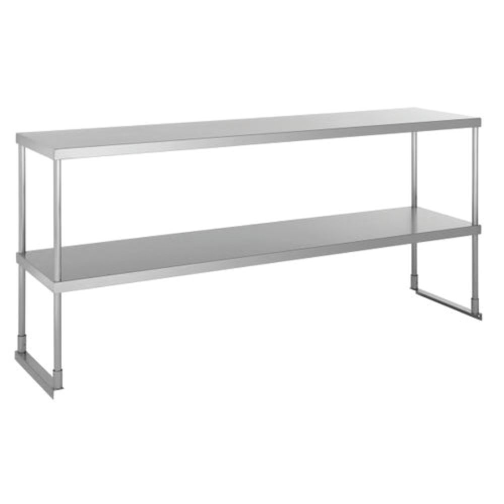Kratos 28W-393 18" x 72" Double Overshelf, For Kratos Worktable - 72"L ...