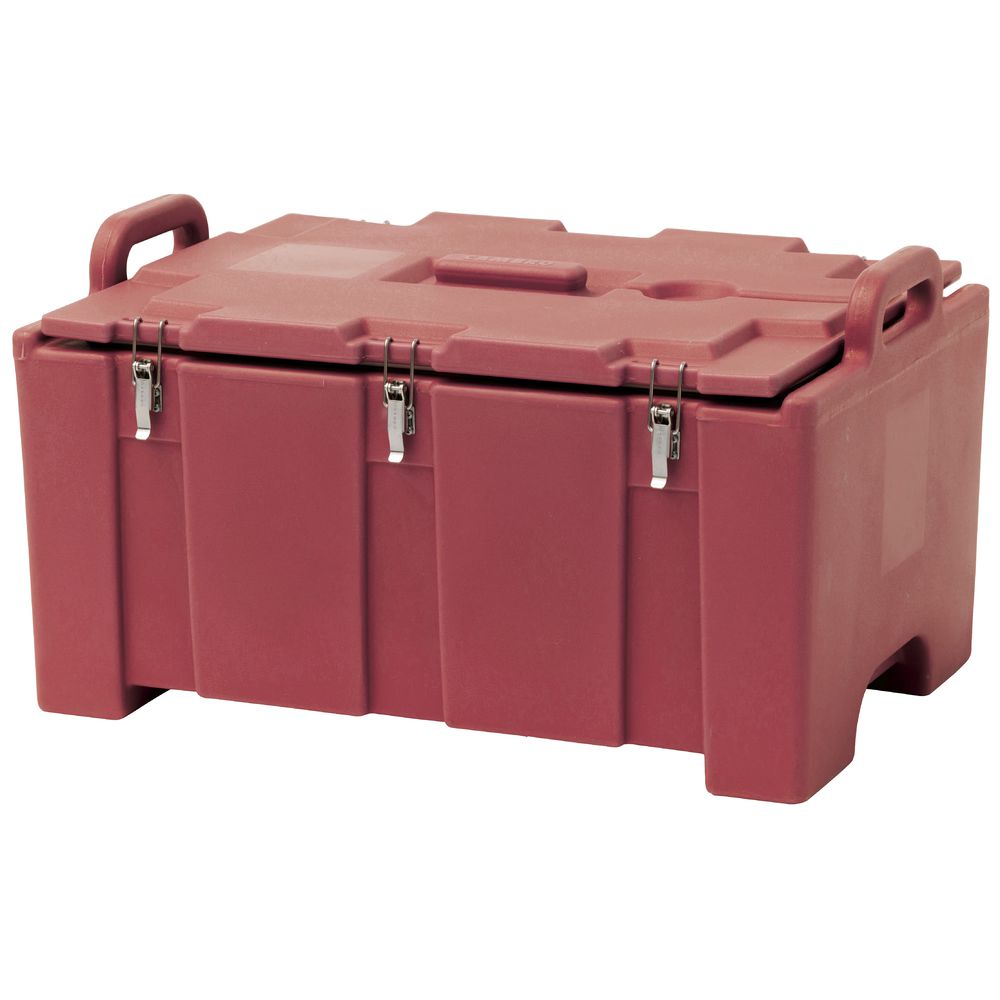 Cambro Brick Red Plastic Top Loading Camcarrier® -18"L x 26 3/4"W x 15 ...
