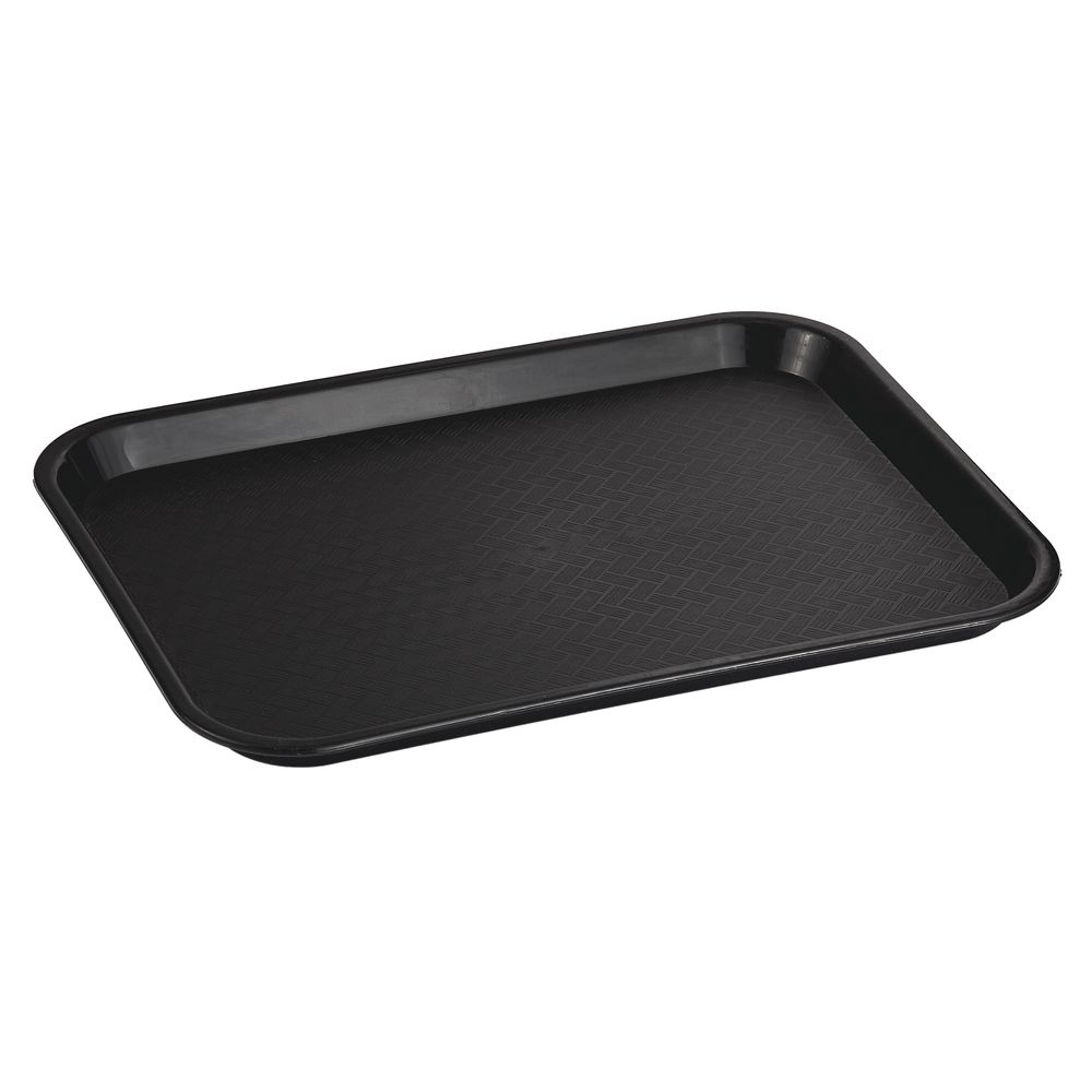 HUBERT Red Six-Compartment Cafeteria Tray, 10"x14"