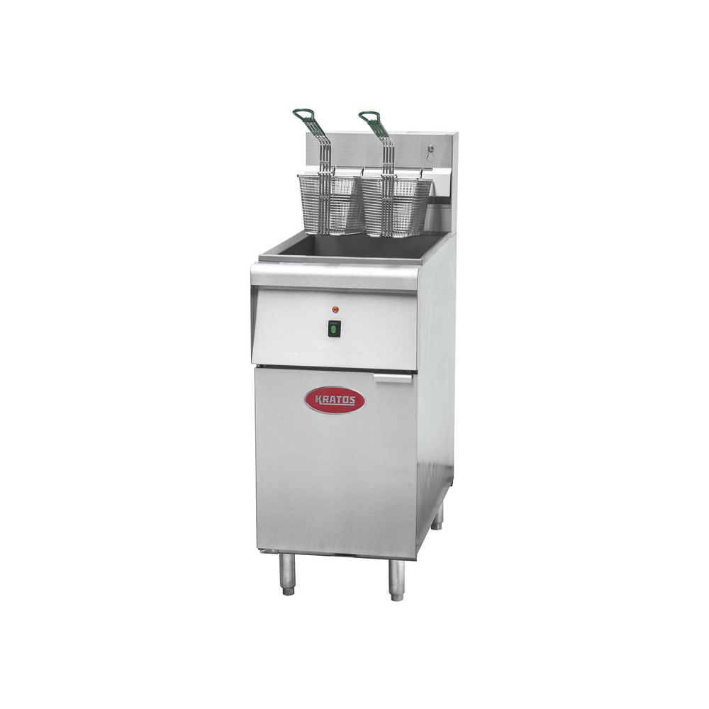 Kratos 40 lb. Electric Commercial Floor Fryer, 208V, 3 Phase