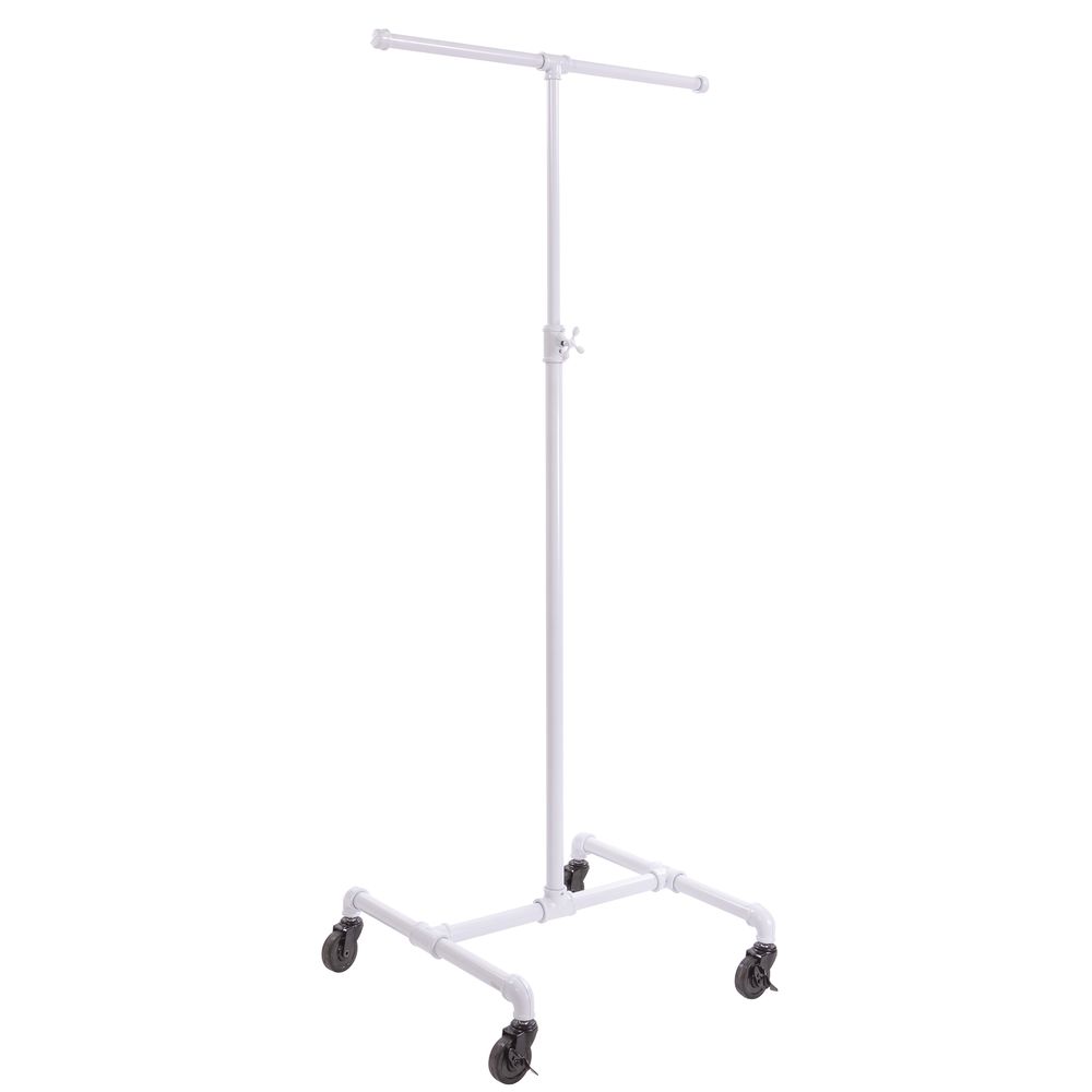 PipeLine Collection Adjustable 2-Way Rack, White Gloss
