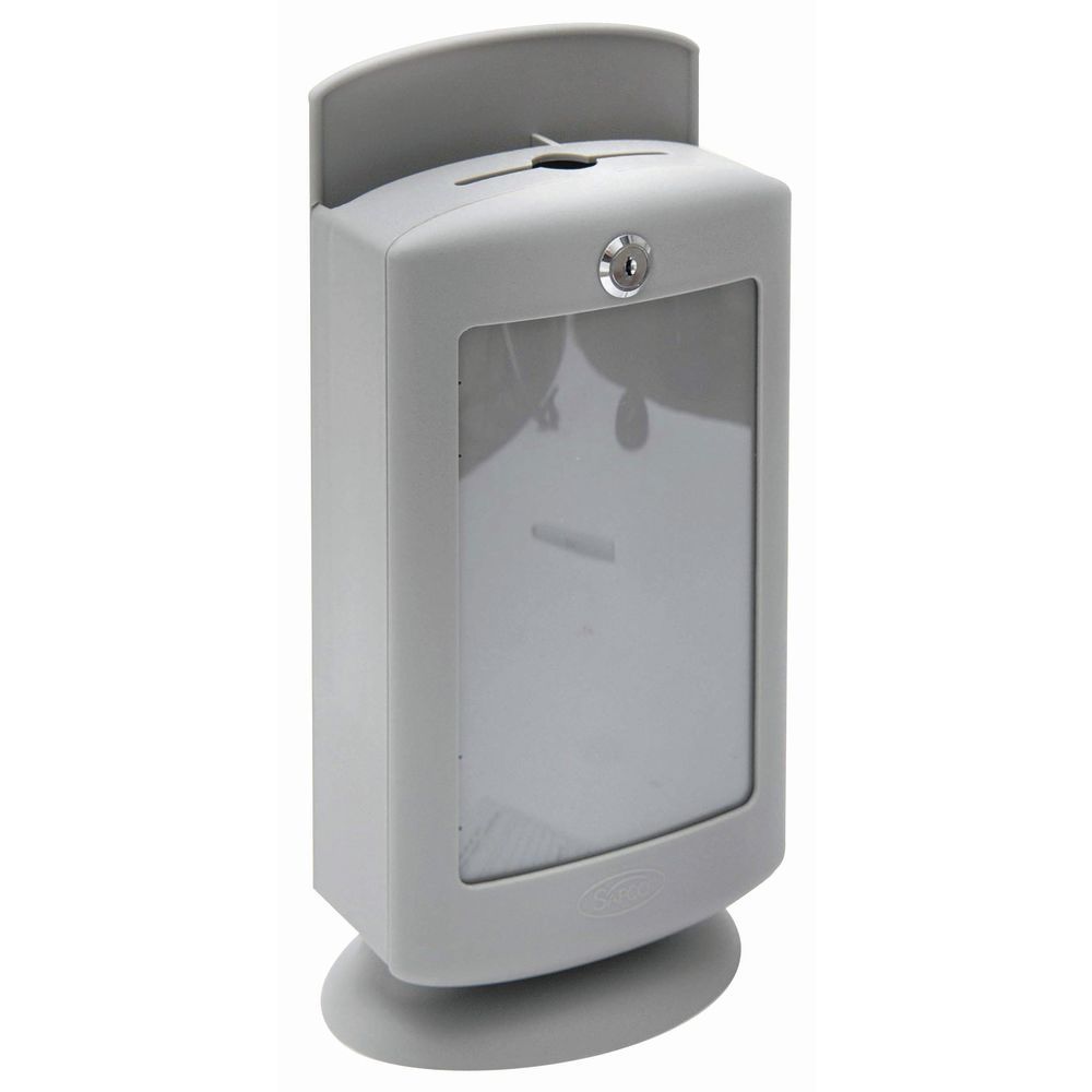 Safco Grey Plastic Suggestion Box - 7"L x 5"W x 14 1/2"H