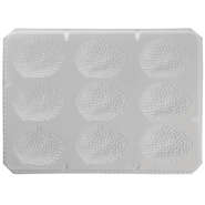 Culinary Puree White Polypropylene Peas Puree Mold - 17"L x 11"W