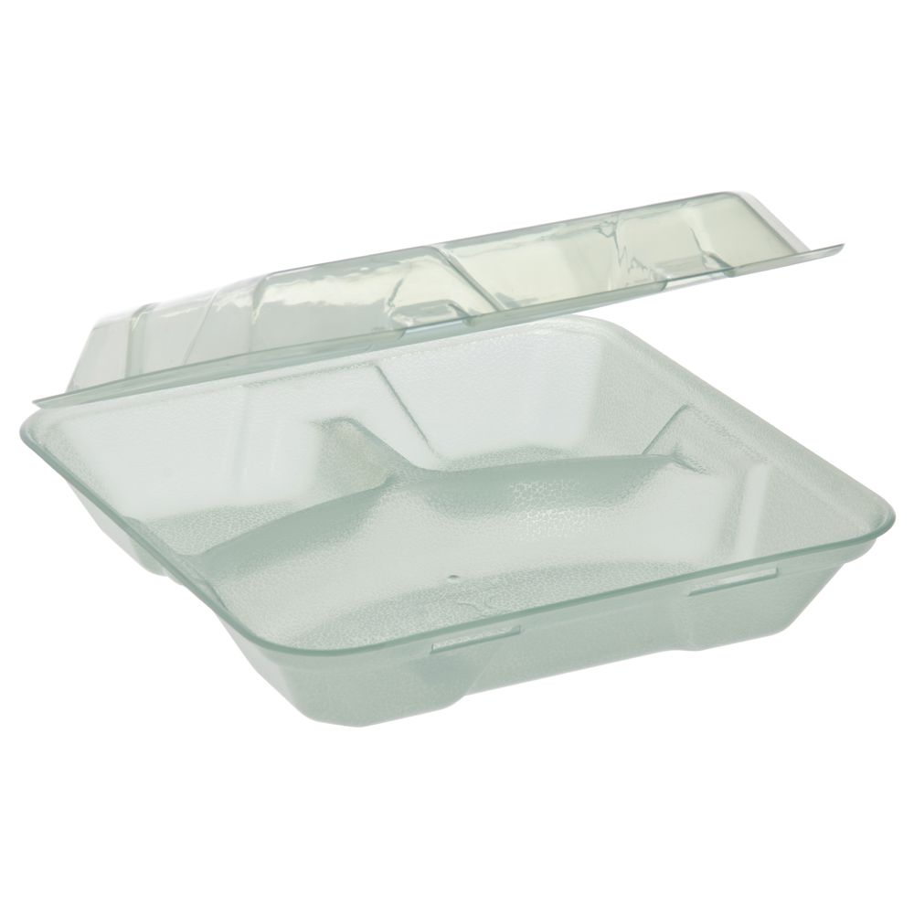 G.E.T. 1 Compartment Jade Polypropylene Eco-Takeout Container - 4 3/4"L ...
