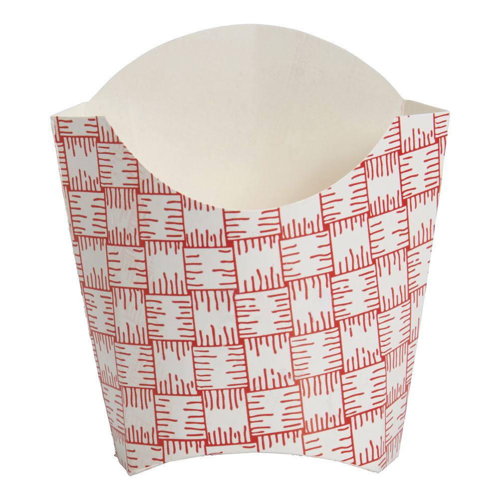 Dixie FF2RP Red Plaid French Fry Carton, Medium - 3 3/4"L x 2 13/100"W ...